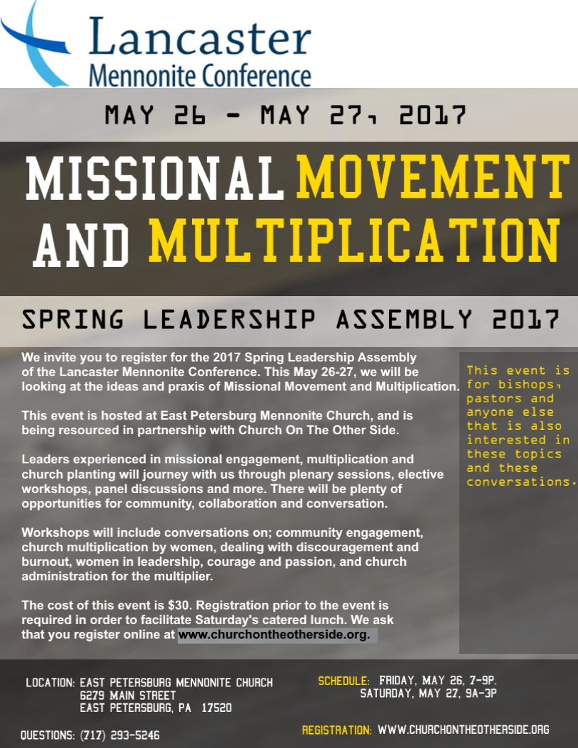 Gehman Mennonite Church - Online Church Bulletin Board: Fwd: News from ...